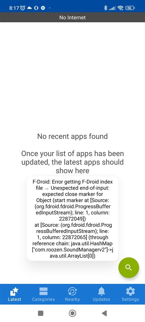 F Droid Error Getting F Droid Index File Unexpected End Of Input F Droid Forum