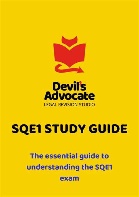SQE1 Study Guide Printed Devil S Advocate Legal Revision Studio