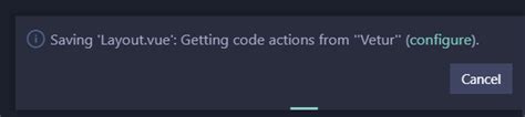 Cannot Save Build Quasar App Message Getting Code Actions From Vetur ESLINT Issue