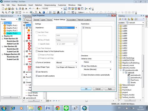 การใช้โปรแกรมarcmap 10 Lab 9 แบบจำลองแรสเตอร์