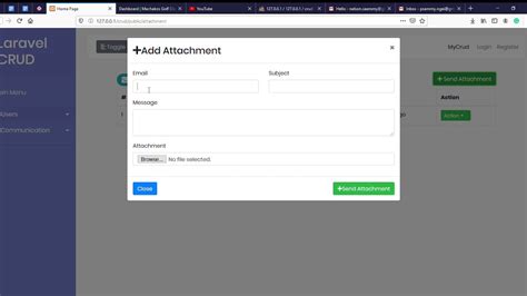 How To Send Emails And Attachments Using A Laravel Web Application Youtube