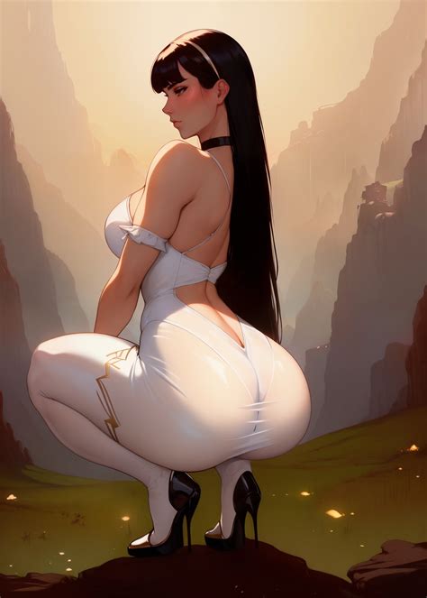 Rule 34 1girls Ai Generated Ass Big Breasts Big Butt Black Hair Bodystocking Bodysuit Breasts