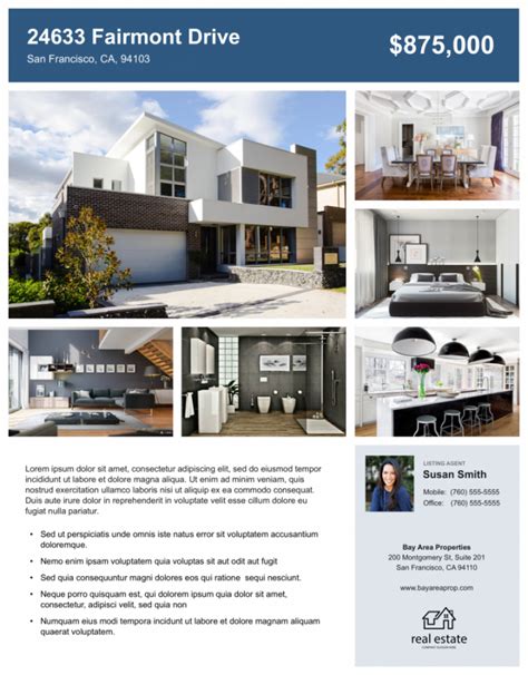 Real Estate Flyer Free Templates Zillow Premier Agent Sell Your House