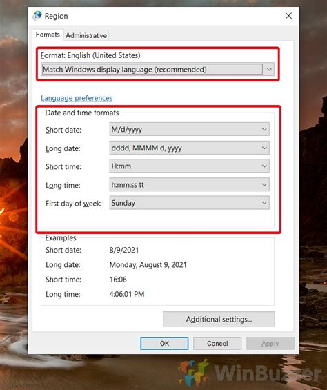 How To Change Date And Time Format In Windows 10 Winbuzzer