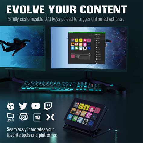 Thiết bị Stream MiraBox StreamDeck với 15 phím tùy biến Shopee Việt Nam