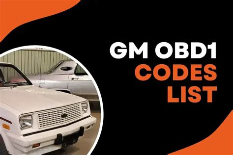 GM OBD1 Codes List Free Download OBD ADVISOR