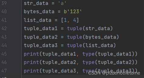 python元组和列表 python元组的生活列子 csdn博客