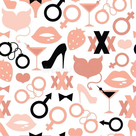 Seamless Texture With Icons Stock Vector Illustration Of Collection Pattern