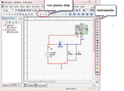 Half Wave Rectifier Circuit In Multisim At Marcus Riedel Blog