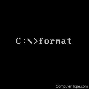 MS DOS Format Command Help