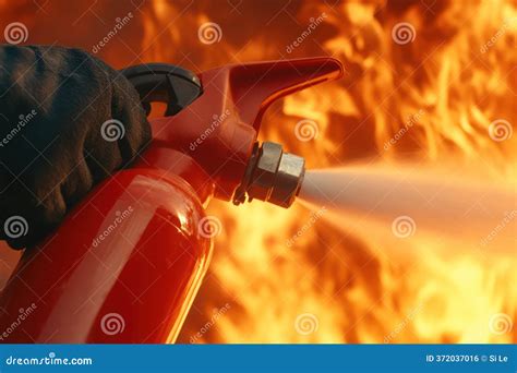 Close Up Of A Firefighter Wearing A Protective Helmet And Visor Readiness And Safety Concept