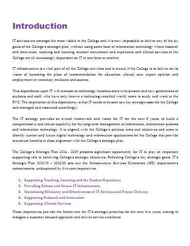 10 IT Strategy Plan Examples To Download