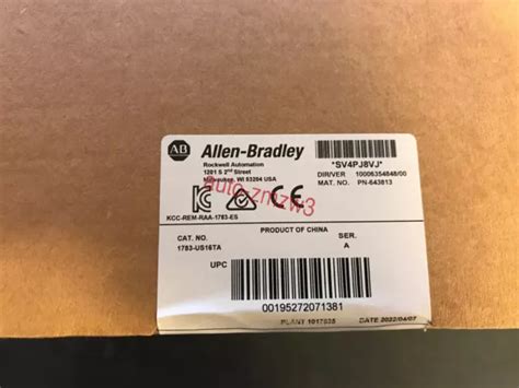 Nuevo Interruptor Sellado Allen Bradley 1783 Us16ta Stratix 2000 16