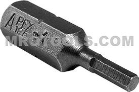 X Apex Socket Head Hex Allen Hex Insert Bits SAE