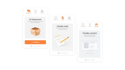 ui ux design for a feedback widget efficy agency solution aciety