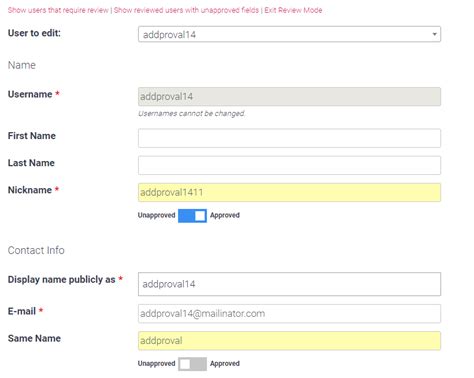Edit Profile Approved By Admin Cozmoslabs