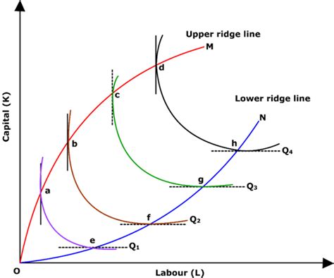 Isoquant Map And Economic Region Of Production Academistan