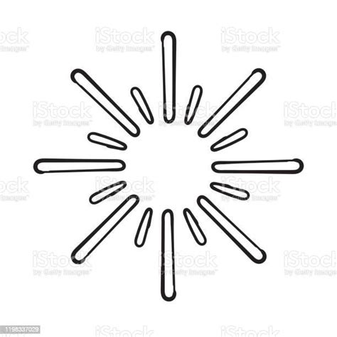낙서 디자인 요소 스타 버스트 낙서 반짝이는 낙서 불꽃 장식 낙서만화 스타일 벡터 0명에 대한 스톡 벡터 아트 및 기타 이미지