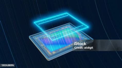 디지털 사진 개념 네온 필름 윤곽을 갖춘 디지털 카메라를 위한 풀프레임 센서 3d 렌더링 감지기에 대한 스톡 사진 및 기타 이미지 Istock