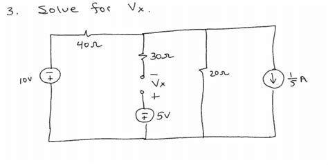 Solved Solve For Vx Chegg Com