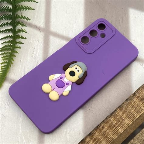 قاب گوشی Galaxy A05s سامسونگ سیلیکونی عروسکی برجسته طرح سگ محافظ لنز دار کد 64308 قاب سنتر