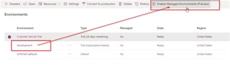managed environment in power platform softchief learn