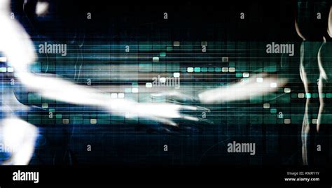 Man Machine Integration Design And Analytics System Stock Photo Alamy