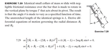 Solved ANSWER IS GIVEN PLEASE FIND EQUATION OF MOTION Chegg