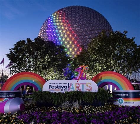 New Rainbow Connection Spaceship Earth Light Show Celebrating EPCOTs