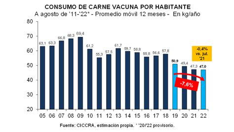 Sigue La Caída En El Consumo De Carne Cuántos Kilos Al Año Comen Los