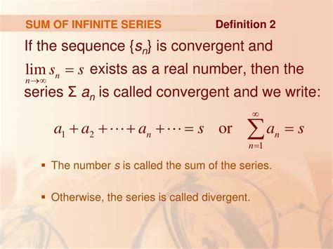 PPT INFINITE SEQUENCES AND SERIES PowerPoint Presentation Free Download ID