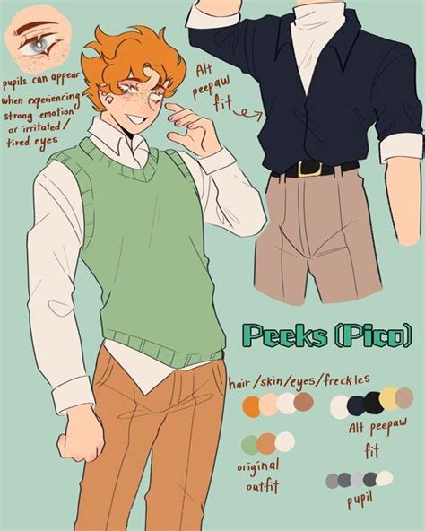 Pico 🧡 Dibujos Bonitos Personajes De Juegos Bocetos Bonitos