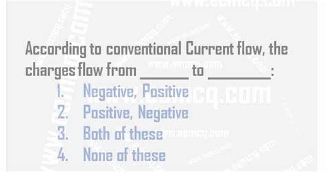 Correct Current Direction According To Conventional Current Flow
