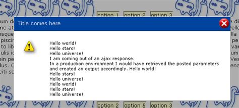 Modal Dialog Enhanced CodeProject
