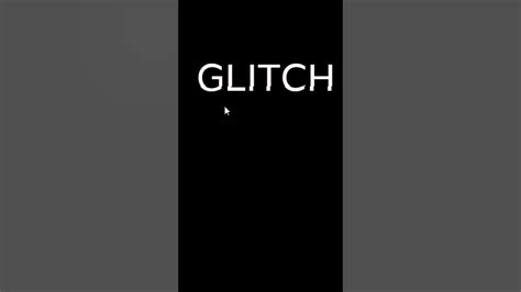 Glitch Effect When Hover Using Html And Css Shorts Html Youtube