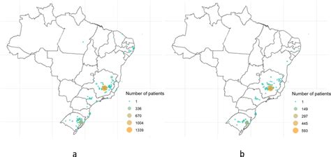 City Of Residence Of Patients From A Development And B Temporal