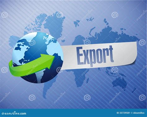 Export World Map Illustration Design Stock Image Image 33729581