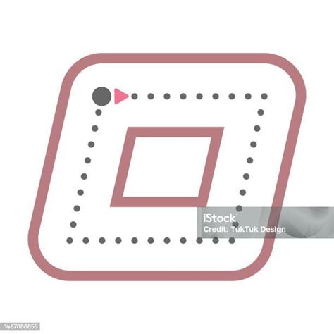 수학 그리기 연습을 위한 유치원 및 유치원 학교 아이들을 위한 추적 선을 위한 점선 평행사변형 모양 교습에 대한 스톡 벡터 아트