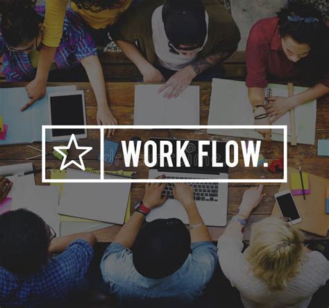 Workflow Efficiency Effective Business Planning Concept Stock Photo