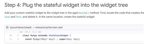 Adding Interactivity To Your Flutter App Page Issue · Issue 6069 · Flutterwebsite · Github