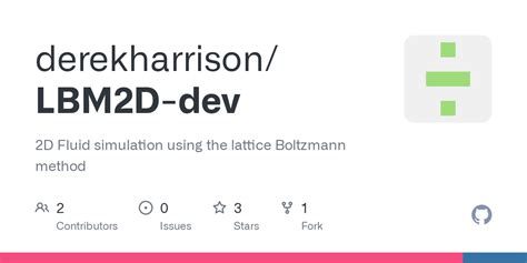 GitHub Derekharrison LBM D Dev D Fluid Simulation Using The Lattice