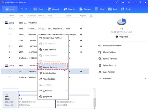 freeware to format external hard drive to ntfs in window 10 8 7 easily