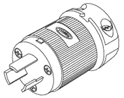 Industrial Grade Male Plug Locking 20a 250vac Nema L6 20p Replacement Oem Part Oem Part