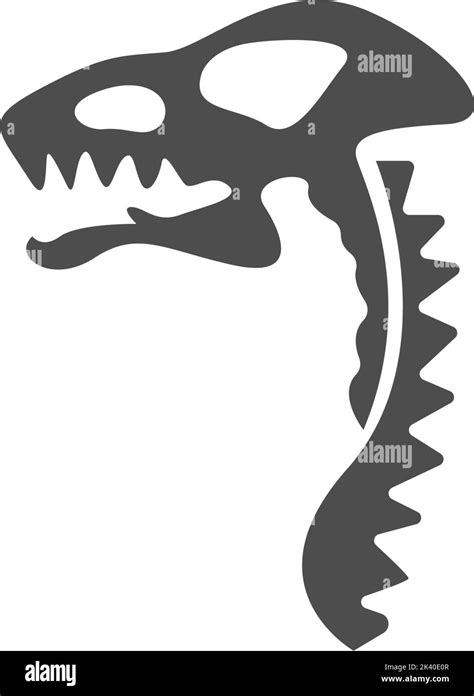 Dinosaur Fossil Icon Design Illustration Template Stock Vector Image And Art Alamy