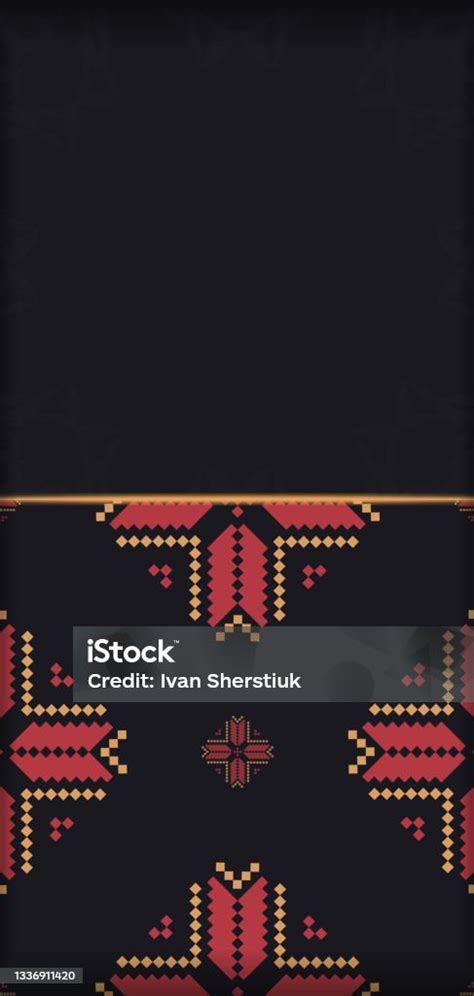 텍스트와 빈티지 장식품을위한 장소와 초대 카드 템플릿 슬로베니아 패턴의 블랙 럭셔리한 프린트 엽서 디자인 0명에 대한 스톡 벡터