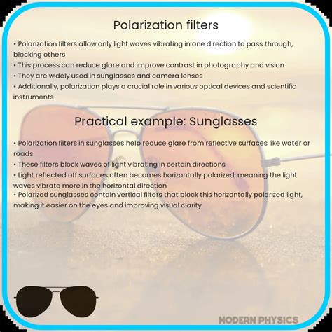 Polarization Filters Enhancing Clarity Reducing Glare And Precision In Physical Optics