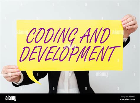 Text Showing Inspiration Coding And Development Business Overview Programming Building Simple