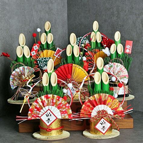 台灣出貨日式新年祈福門松新年迎神門松日式料理店擺設迷你門松正月飾り祝連繩新年裝飾春節裝飾過年飾品 蝦皮購物