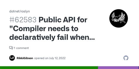 Public API For Compiler Needs To Declaratively Fail When Loading Newer