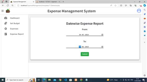 Responsive Expense Management System Using Php Project In Php With Source Code And Report